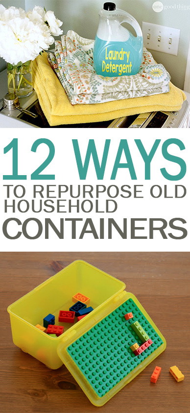 12 Ways to Repurpose Old Household Containers | 101 Days of Organization