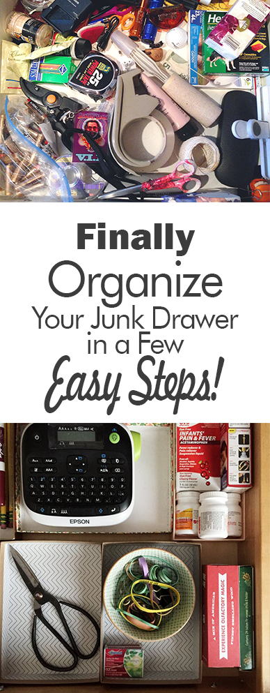 Finally Organize Your Junk Drawer in a Few Easy Steps! | 101 Days of ...